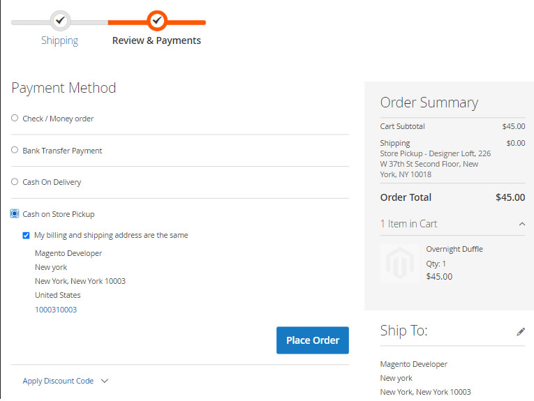 Magento 2 Store Pickup: User Guide - Agile Codex Ltd.