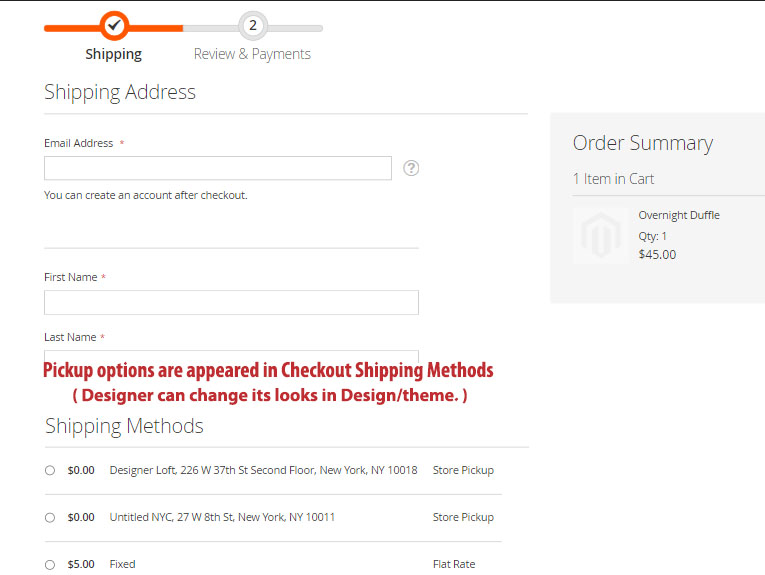 Magento 2 Store Pickup: User Guide - Agile Codex Ltd.